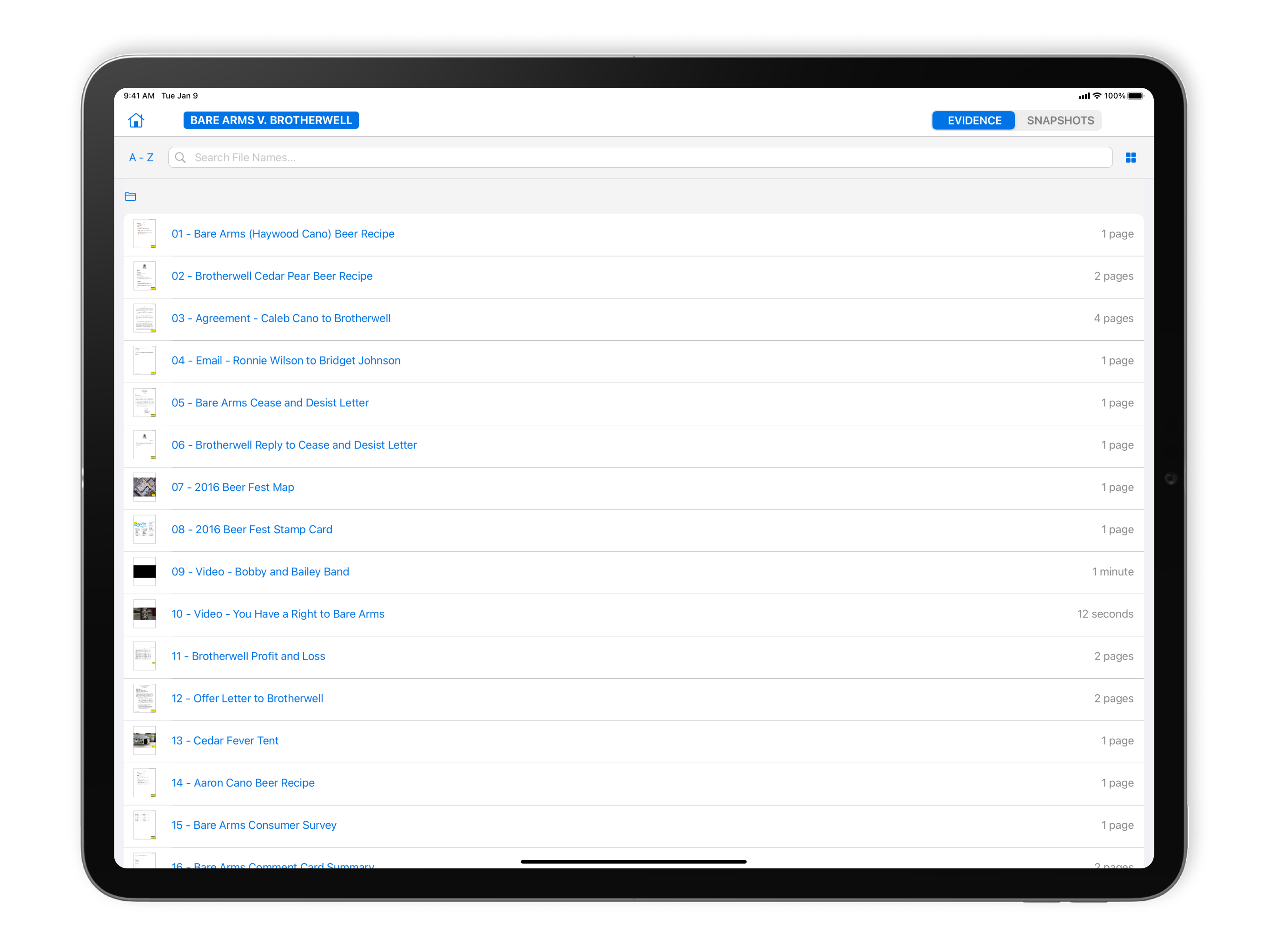 ExhibitsPad — LIT SOFTWARE